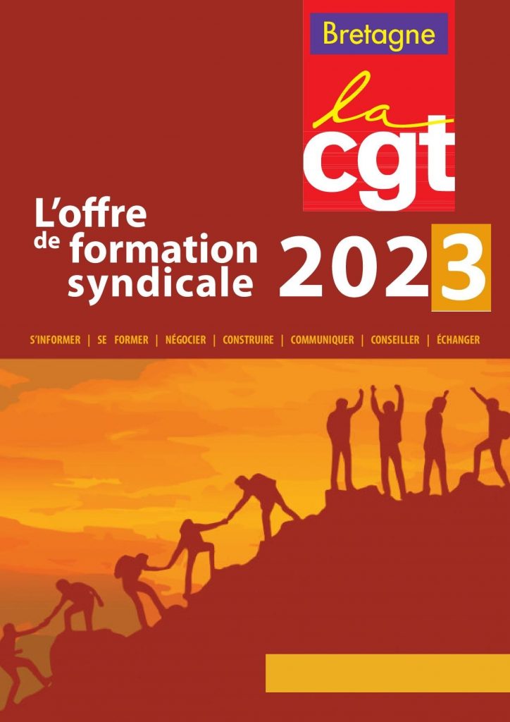 L’offre de la formation syndicale CGT en Bretagne 2023 – Comité Régional de Bretagne CGT